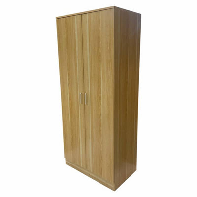 VENICE 2 door oak 80cm wide wardrobe | DIY at B&Q