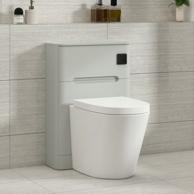 Venice 550mm Dove Grey BTW Back To Wall WC Toilet Unit Without Pan