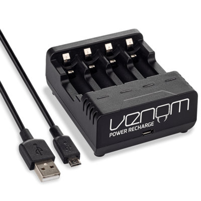 Venom Battery Charging Dock plus 10 x Rechargeable AA Batteries