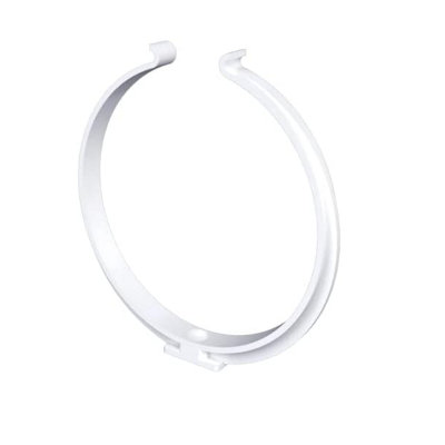 Ventilation Duct Clamp - 100mm Round Tube Clamp Clip - White