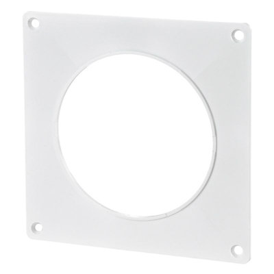 Ventilation Round Circular Ducting Wall Mounting Plate 125mm 5"