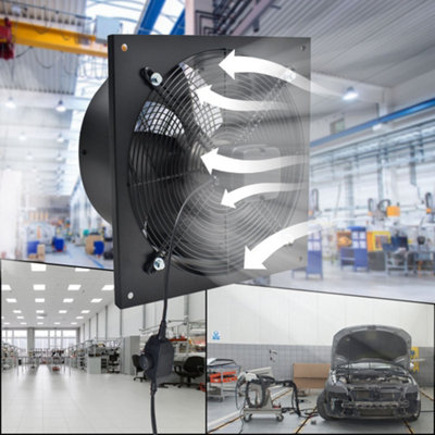 Ventilation Wall-Mounted Exhaust Axial Fan 16-inch at B&Q