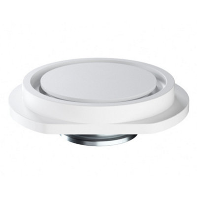 Ventmann Circular Frameless Gypsum Ceiling Diffuser 1 Slot, 125mm ...
