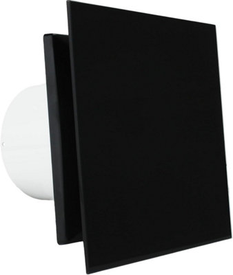 VENTS-CRYSTALIS 100 BLACK T 4 inch 100 mm Extractor Fan with Timer ...