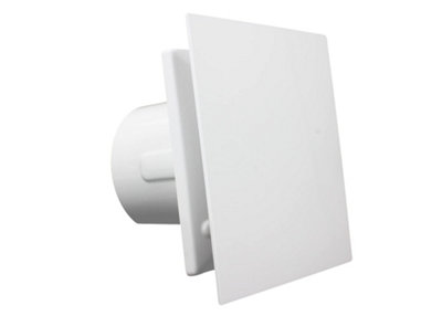 VENTS NAZAIR White 4 inch Silent Extractor Fan with Pull Cord Switch ...