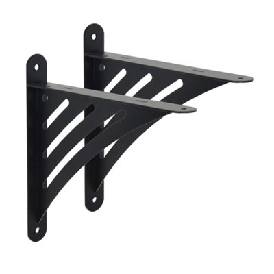VENUS BLACK CONTEMPORARY STYLISH DECORATIVE MODERN METAL STEEL SHELF ...