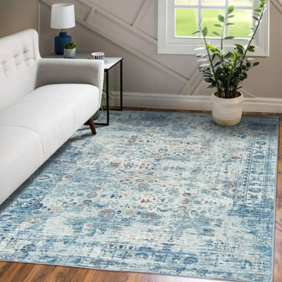 Vernal Edgar Machine Washable Rug for Living Room, Bedroom, Dining Room ...