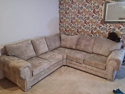 Verona Corner - Mink Fullback Sofas