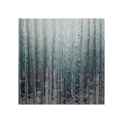 Verre Frosted Ribbed Glass Atlantic Blue Planter H14Cm W15Cm