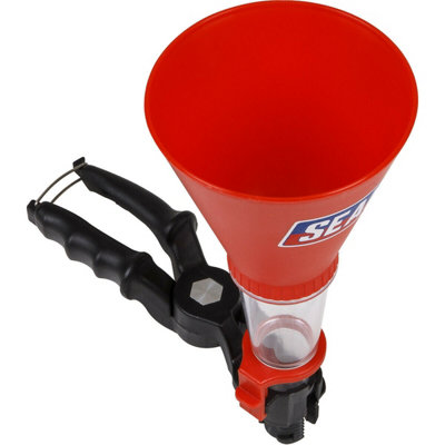 Versatile 2 Piece Universal Oil Funnel Set with Adjustable Clamp and ...