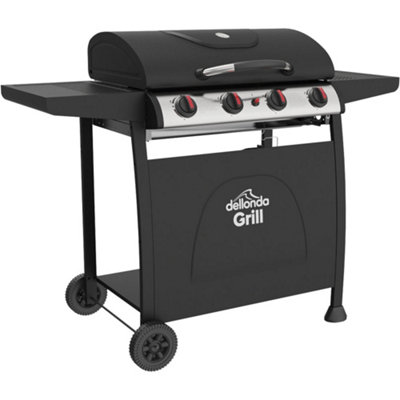 Versatile 4 Burner Gas BBQ Grill with Easy Ignition for Outdoor Cooking