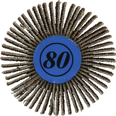 Versatile 7 Piece Rotary Tool Flap Wheel Set - 30mm Diameter with 60 ...