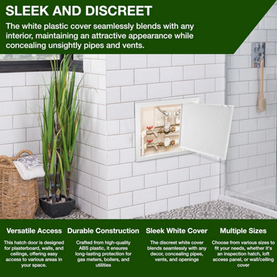 Versatile ABS Plastic Inspection Hatch 250 x 300mm - Access Panel for ...