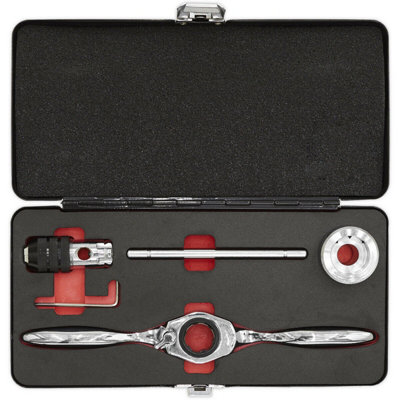 VERSATILE BI-DIRECTIONAL RATCHET TAP AND DIE HOLDER SET FOR METRIC ...