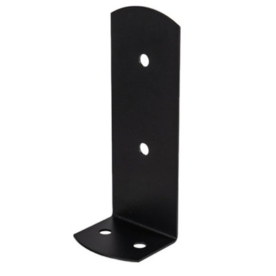 Versatile Black Bolt Down Pergola Post Angle Bracket - Pergola ...