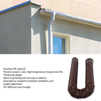 Versatile Brown Round Downspout Extension for Outdoor Villas-Ideal ...