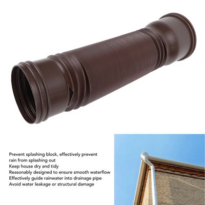 Versatile Brown Round Downspout Extension for Outdoor Villas-Ideal ...