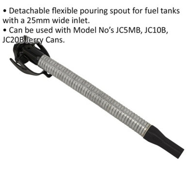 Versatile Detachable Flexible Pouring Spout for Diesel Jerry Cans