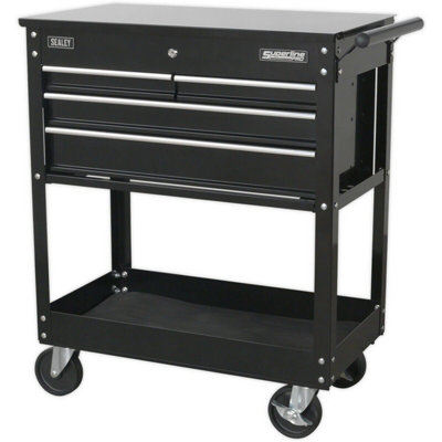 Versatile Heavy Duty Tool and Parts Trolley with Lockable Top - 925 x ...