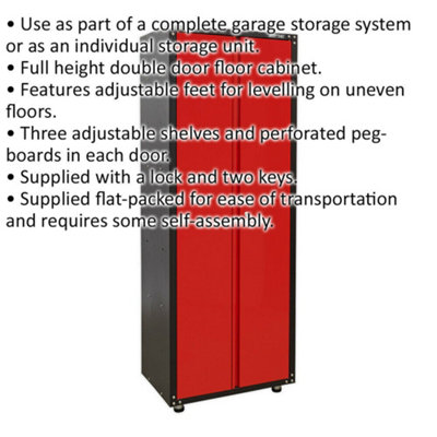 Versatile Modular 2 Door Full Height Cabinet with Lock - Ideal for ...