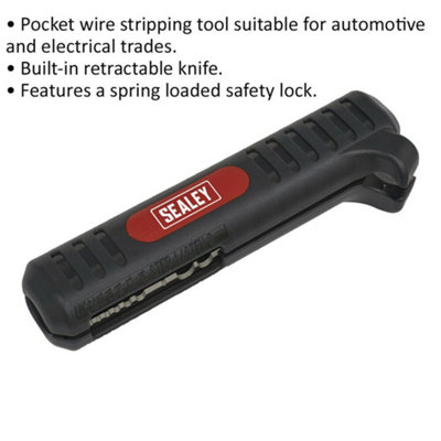 Versatile Pocket Wire Stripping Tool with Retractable Blade for 0.5mm ...