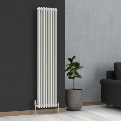Vertical 3 Column Radiator - White - 1800 mm x 380 mm
