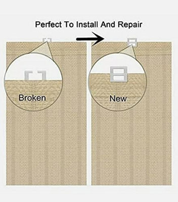 Vertical Blind Top Hangers 3.5inch 89mm Slats Spare Parts For Repair Pack of 10