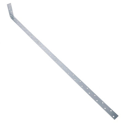 Vertical Light Duty Restraint Strap 1000mm Length 100mm Bend Galvanised