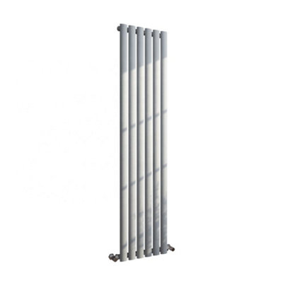 Vertical Radiator Gloss White RAL9003 1600mm h x 600mm w Single Panel ...