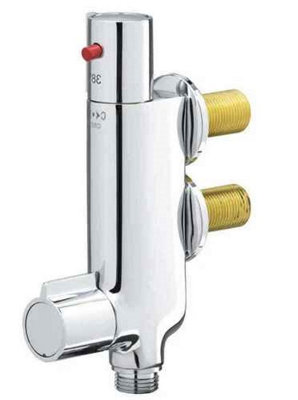 Vertical Thermostatic Shower Mixer Valve 45mm