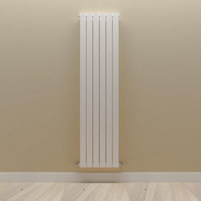 Vertical White Single Flat Panel Radiator (H) 1600 mm x (W) 408 mm.