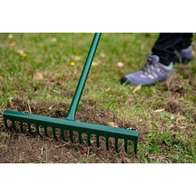 Verto Rake 16 Tines Rubberised Ergonomic Metal Handle