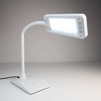 Shop Verve Design Aren 7W Integrated LED White Desk Office Lamp Light ...