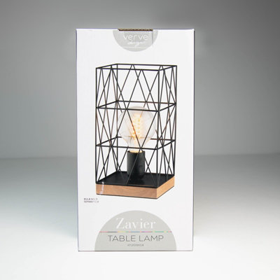 Verve Design Zavier E27 Table Lamp Light Bedside Office Desk Industrial ...
