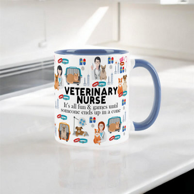 Vet Nurse Mug - Humorous Veterinary Trades Funny Novelty Gift - Tea ...