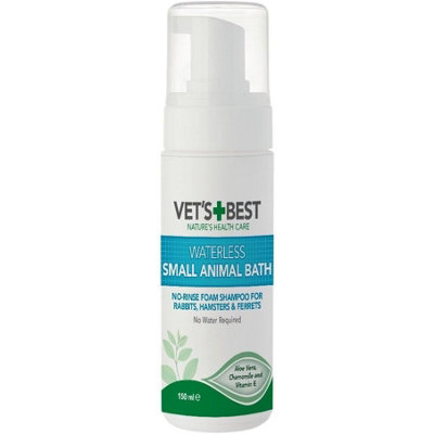 Vet's Best Waterless Small Animal Bath No Rinse Foam Shampoo 150ml