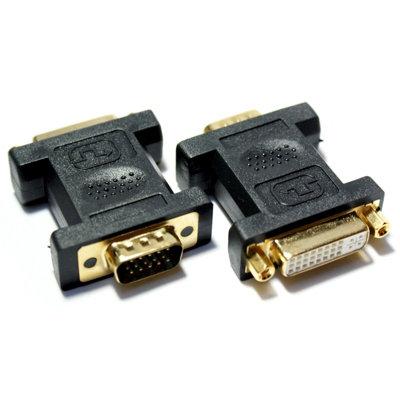 VGA Male to DVI I Female Socket Adapter Analogue Video Monitor ...