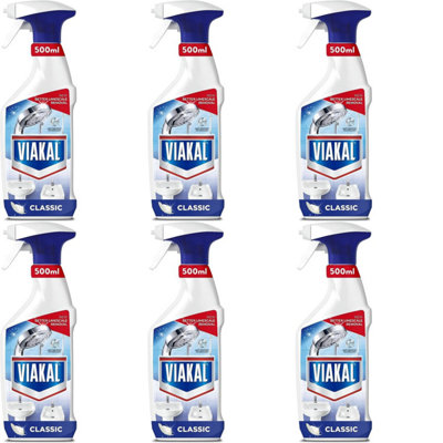 Viakal Classic Limescale Remover Spray, 500ml (Pack of 6)
