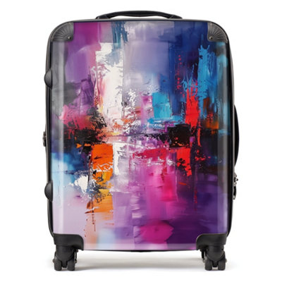 Vibrant Metropolis: A Palette Of Emotions Suitcase - Large