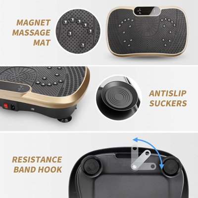 Vibration Plate Exercise Machine for Lymphatic Drainage Weight Loss, Power Vibration Plate 150KG ...