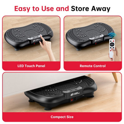 Vibration Plate,Full Body Workout Machine with 99 Speeds, LED Display ...