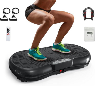 Vibration Platform with Rope Skipping, Whole Body Workout for Home ...
