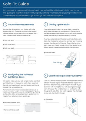 Buy Victoria Large 3 Seater Sofa Bed Cushioned Fabric Grey Removable ...