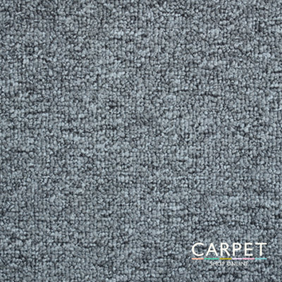 Victoria Loop Grey Twist Carpet 4m x 4m