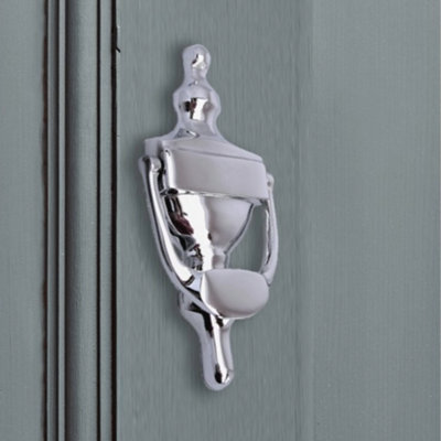 Victorian 6" Chrome Solid Brass Urn Style Door Knocker Victorian Front Door