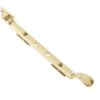 Victorian Casement Stays 250mm in Polished Brass for Elegant Windows ...
