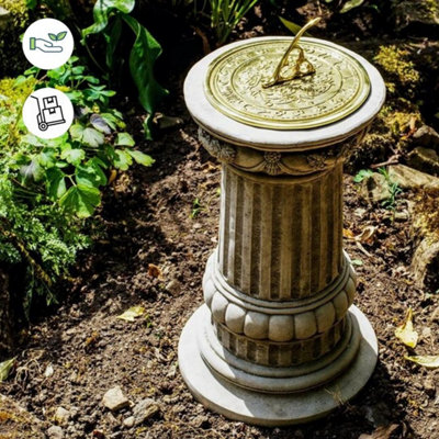 Victorian Medium size Sundial On Highly Decorative Column