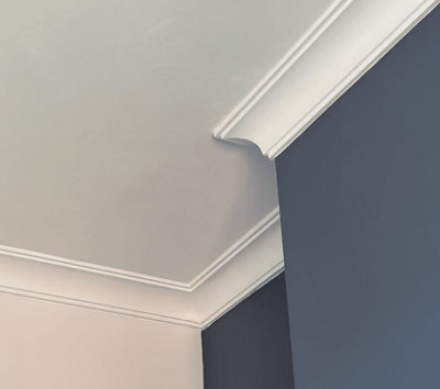 Victorian Plain Plaster Coving 120mm x 120mm - 24m Pack