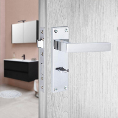 Victorian Straight Delta Handle, Silver Polished Chrome, Bathroom WC ...