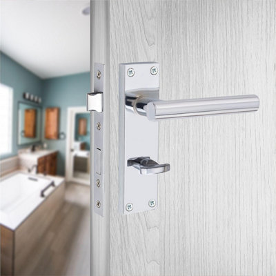 Victorian Straight T-Bar Handle, Silver Polished Chrome, Bathroom WC ...